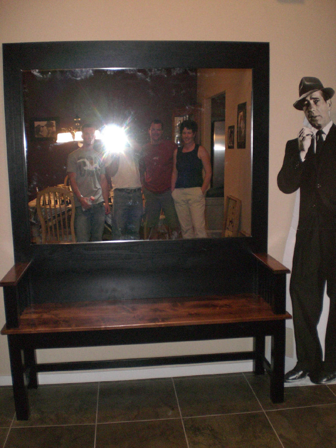 Entry door Bench w/mirror