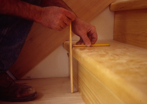 Then I carefully drill a pilot hole slightly smaller then the diameter ...