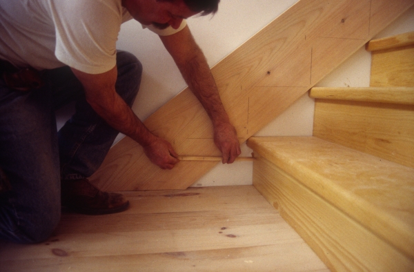 And then the riser faces onto the skirt board: