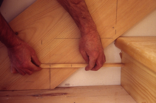 And then the riser faces onto the skirt board: